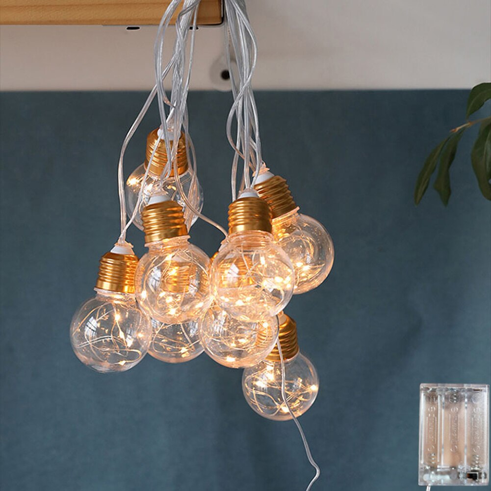 Bollen String Lights, 10 Lampen Koperdraad Guirlan... – Vicedeal