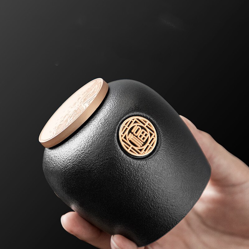 Sealed Tea Cans Small Portable Ceramic Tea Set Hou... – Grandado