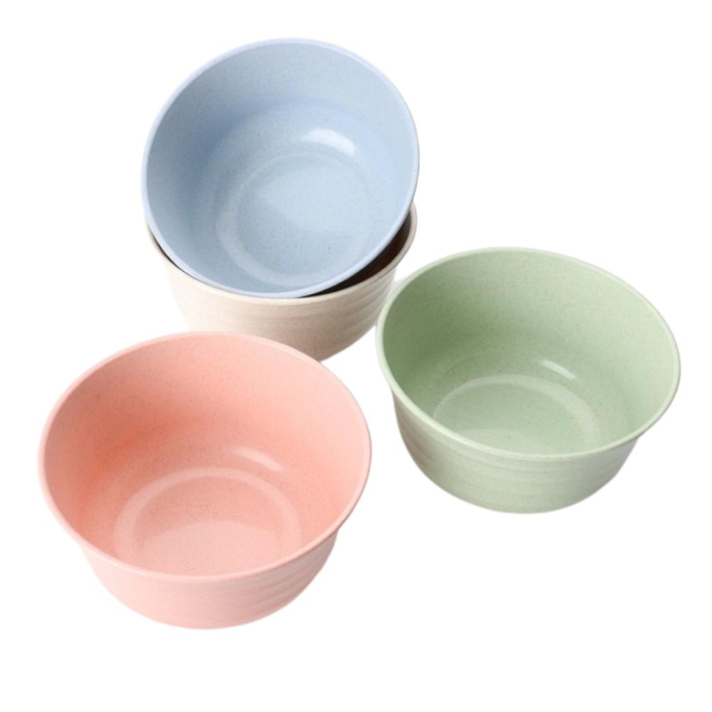 4 Stks/set Kom Tarwe Stro Fiber Bowls Onbreekbaar ... – Vicedeal