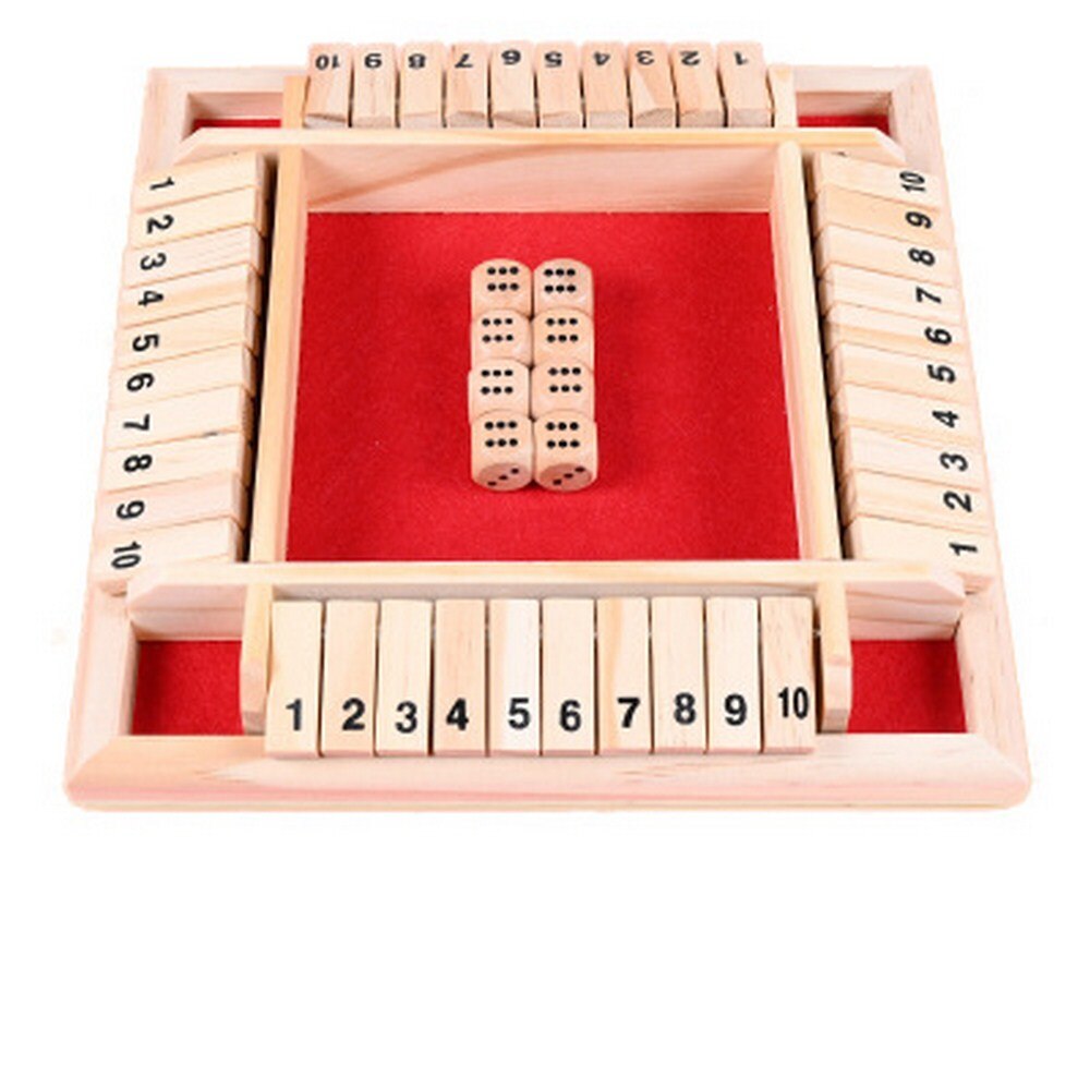 Four-person Digital Colorful Dice Shut The Box Boa... – Vicedeal