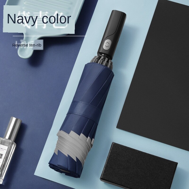 Windproof automatic folding inverted umbrella 10 r... – Vicedeal