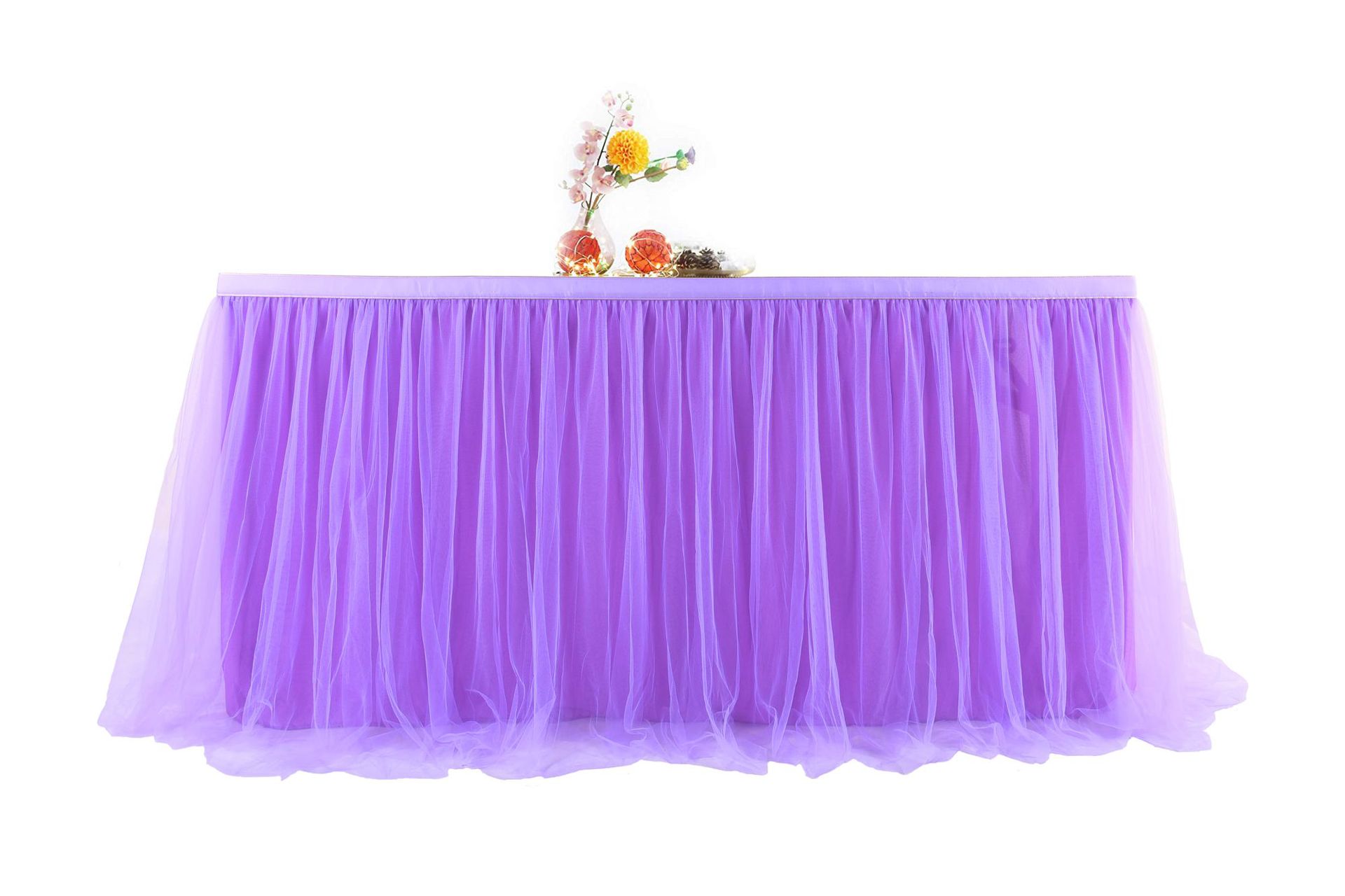 185 X77cm Table Skirts Tulle Table Cloth Tutu Tabl... – Vicedeal