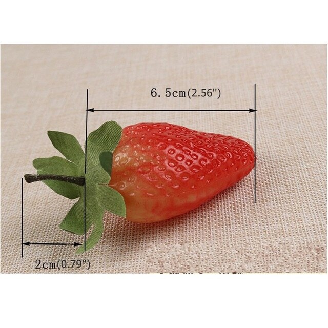 10Pcs Artificial Strawberries Fruits Realistic Pla... – Grandado