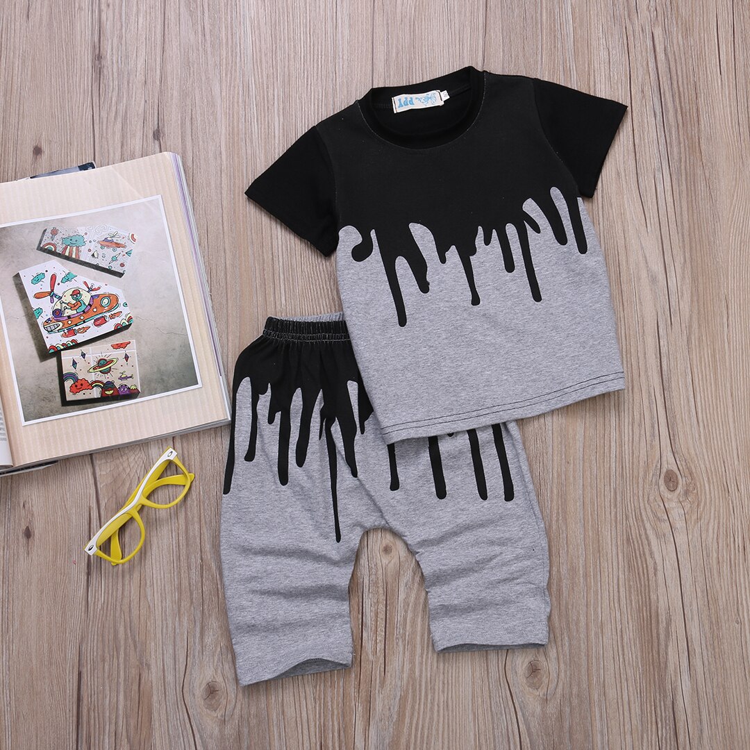 Pudcoco Kids Boys Clothes Summer Summer Children C... – Grandado