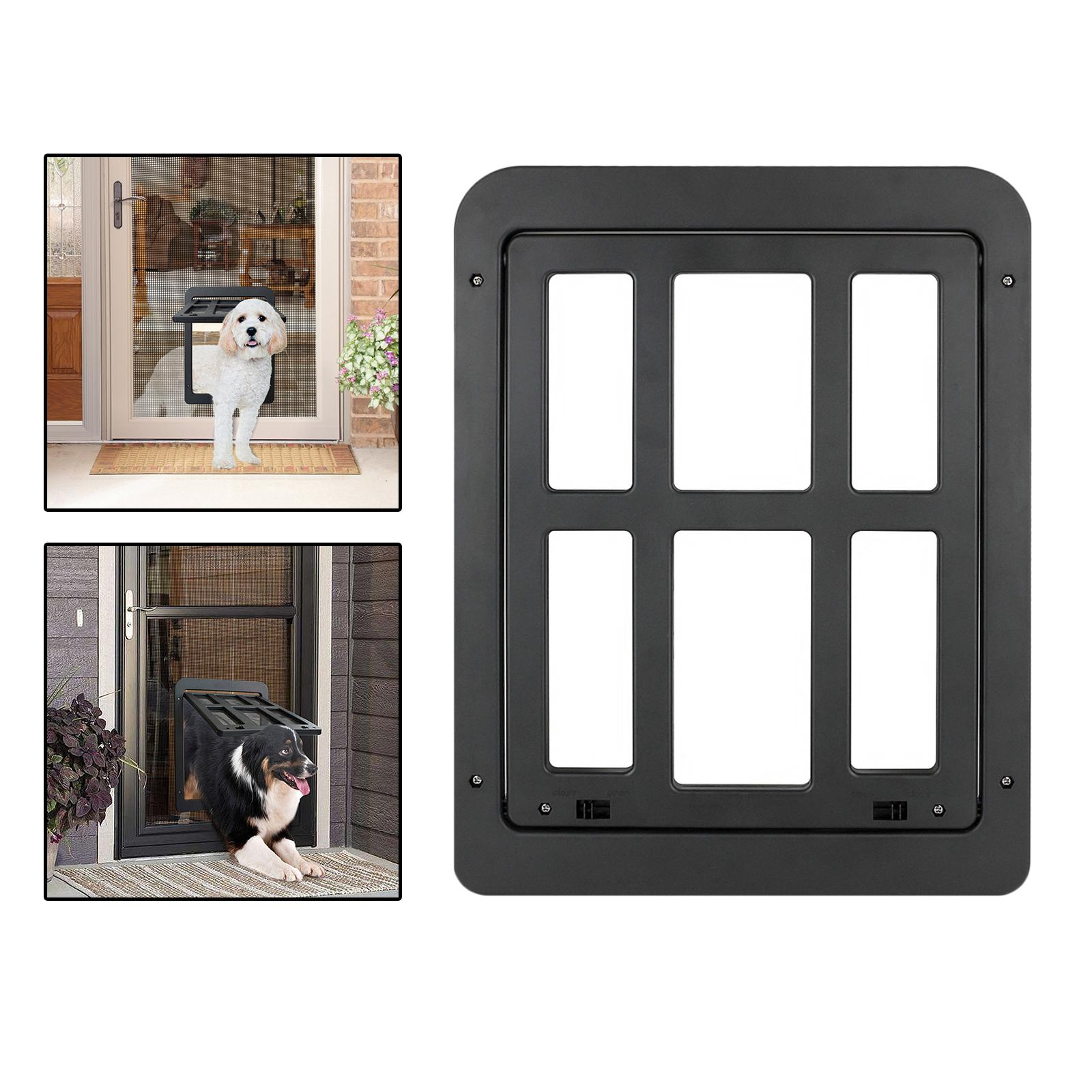 Dog Cat Flap Door with 4 Way Security Lock Flap Do... – Grandado