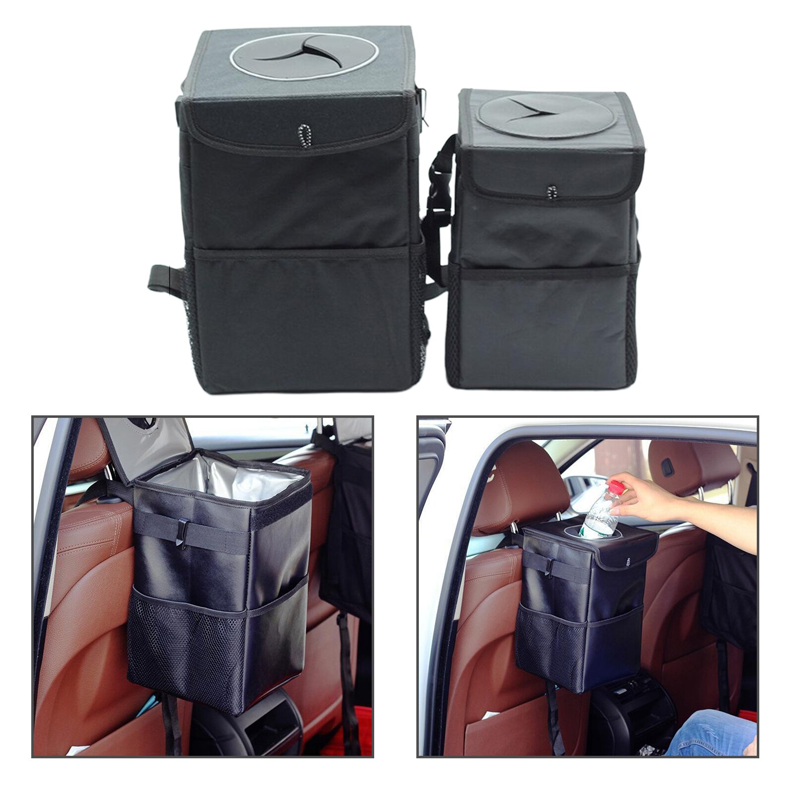 Automotive ing Car Trash Can with Lid Garbage Can ... – Grandado
