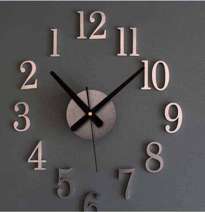 Retro DIY digital decorative wall clock wall stick... – Grandado