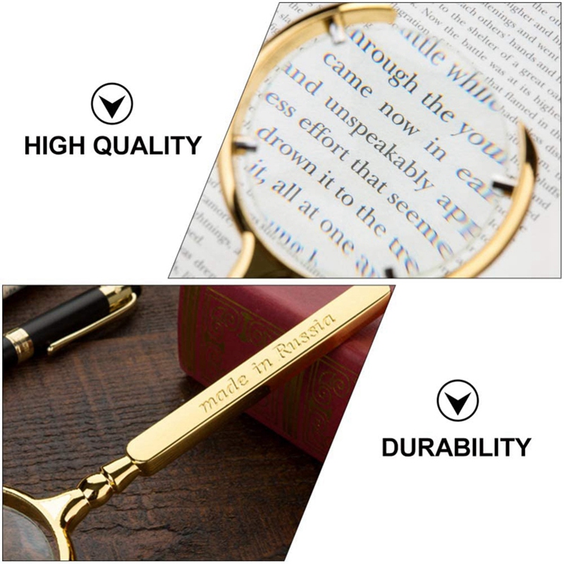 Hand-Held Powerful 8 Times Magnifying Glass, Can B... – Grandado