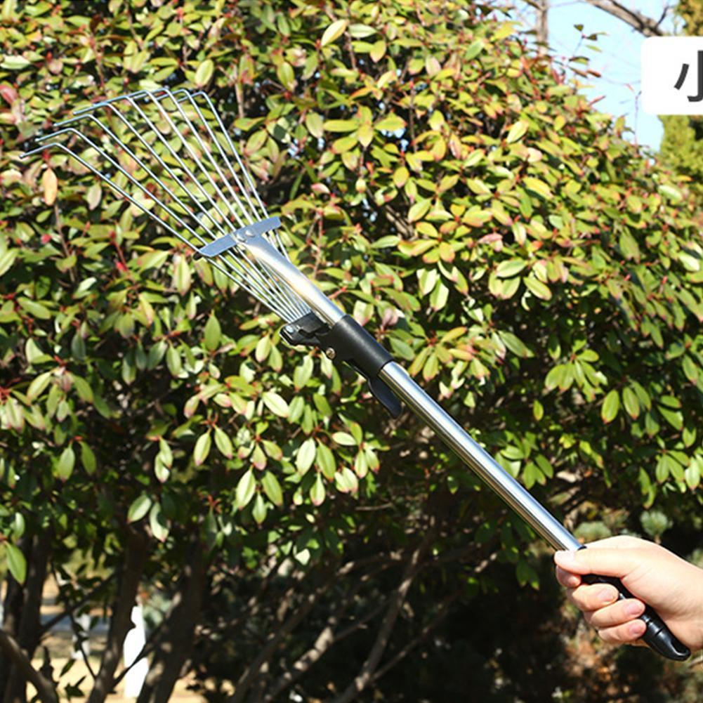 Telescopic Garden Rake Garden Cleaning Rubbish Lea... – Vicedeal