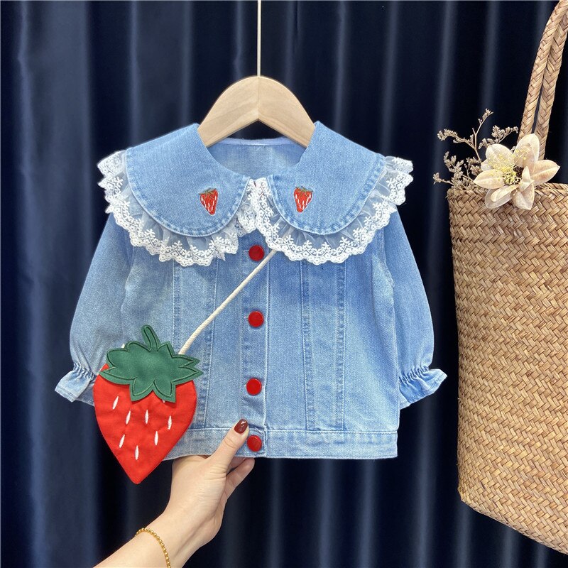 Kids Coats for Girls Spring Cute Toddler Denim Jac... – Grandado