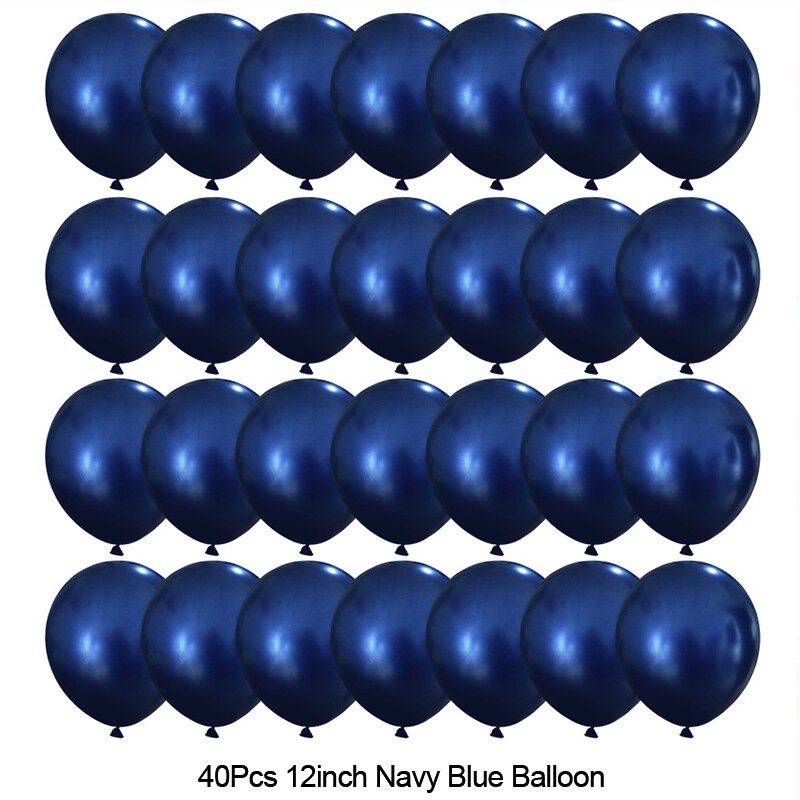 40pcs Navy Blue Balloon Set Wedding Kids Birthday ... – Vicedeal