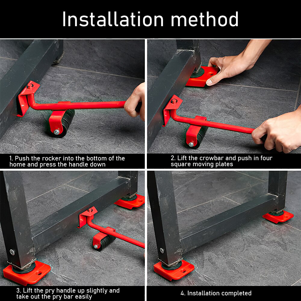 5PCS Furniture Moving Transport Set Heavy Object M... – Vicedeal