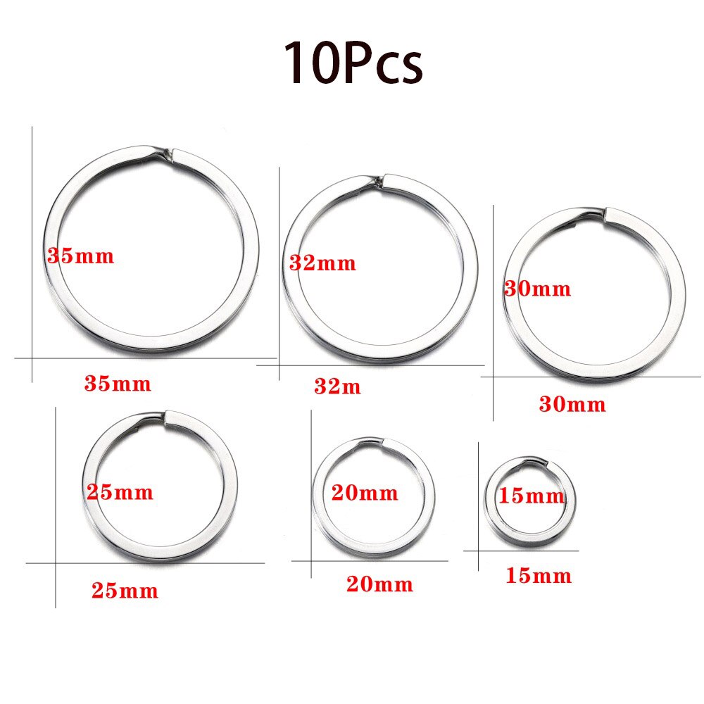 10/20Pcs 15-35Mm Rvs Sleutelhanger Ring Split Ring... – Grandado