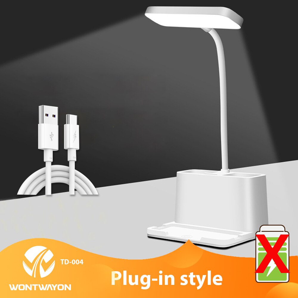 LED Desk Lamp with Penholder Eye Protection Readin... – Grandado