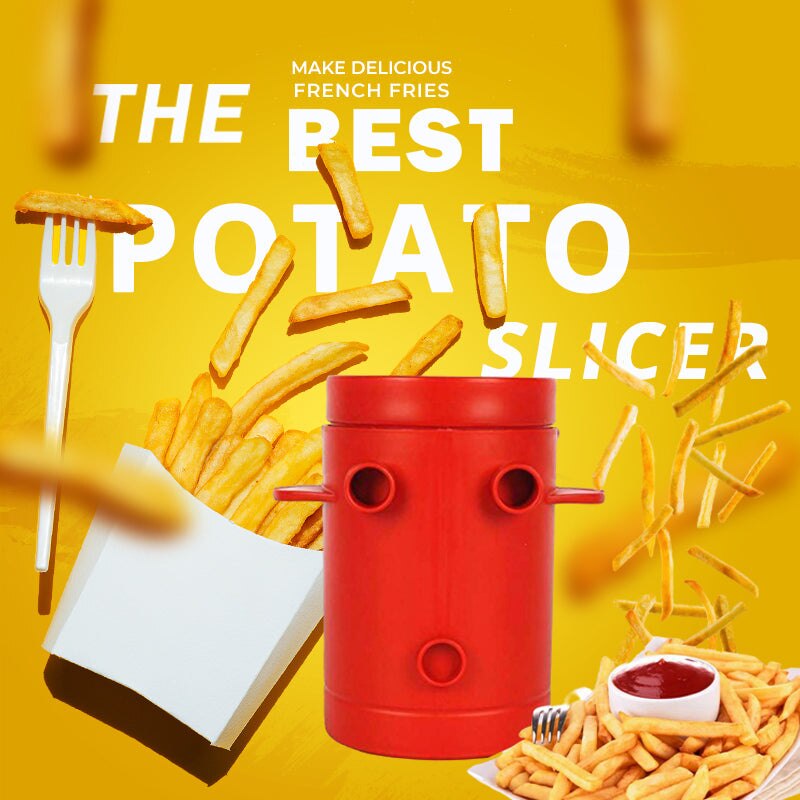 2-in-1 French Fries Maker Cutter Kitchen Tool micr... – Vicedeal