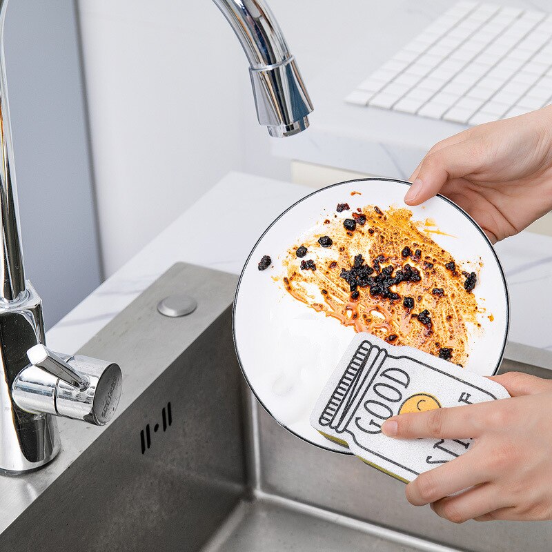 4PCS Smiley Face Thick Sponge Strong Decontaminati... – Grandado