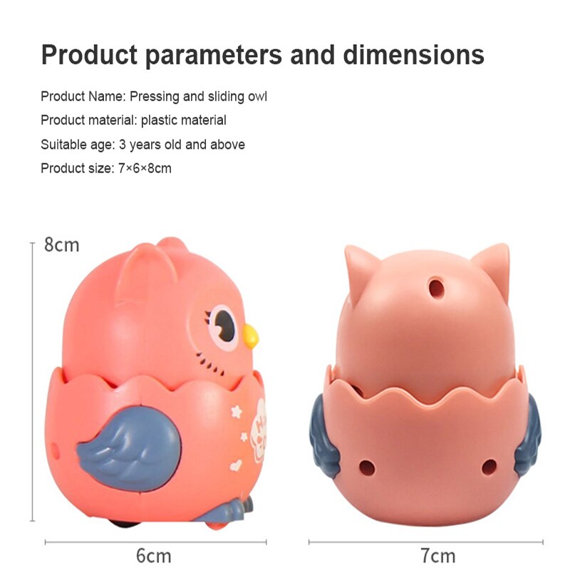 Classic Wind Up Toys Pressing Cartoon Owls Inertia... – Vicedeal