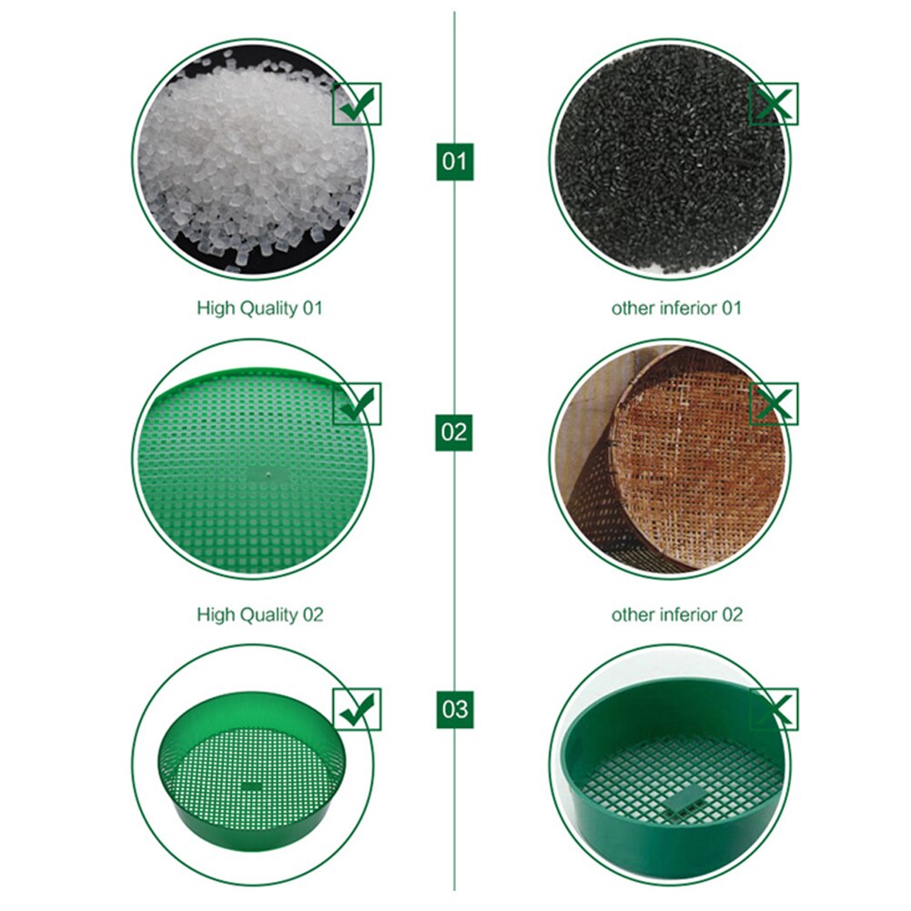 Green Plastic Garden Soil Sieve for Compost Soil S... – Grandado