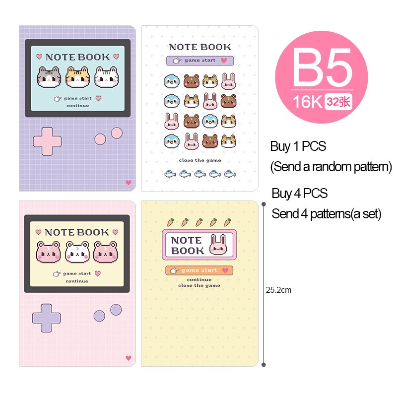 1pcs B5 Cute Stationery Cute Notebook Set Simple S... – Vicedeal
