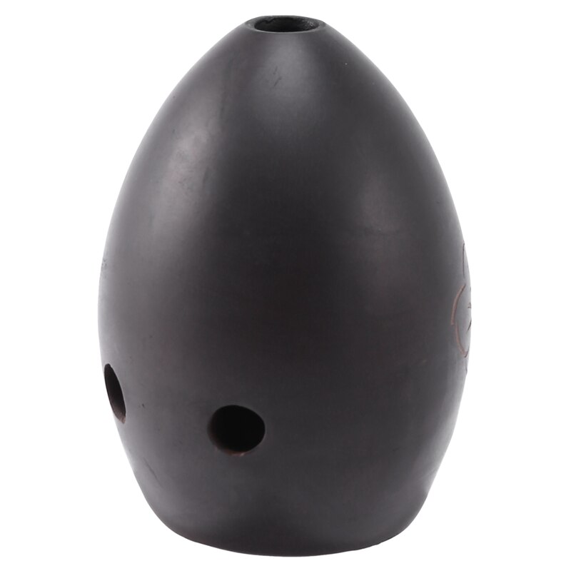 Chinese Ancient Xun Flute Black Pottery Musical In... – Vicedeal