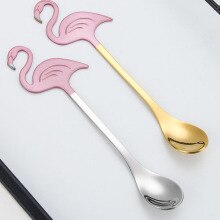 1pcs Mug Spoon Flamingo Shape Spoon 304 Stainless ... – Vicedeal