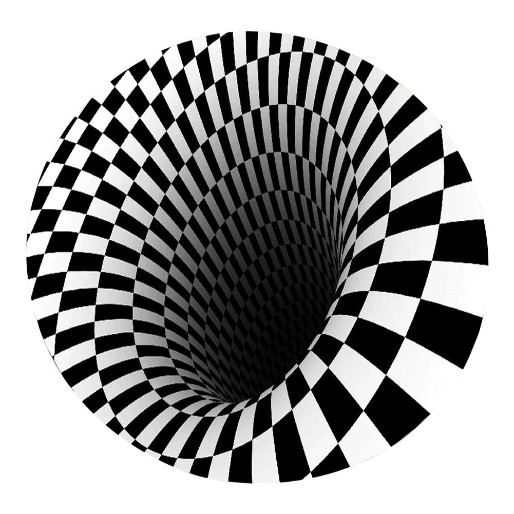 3D Vortex Illusion Rug Swirl Print Optical Illusio... – Vicedeal