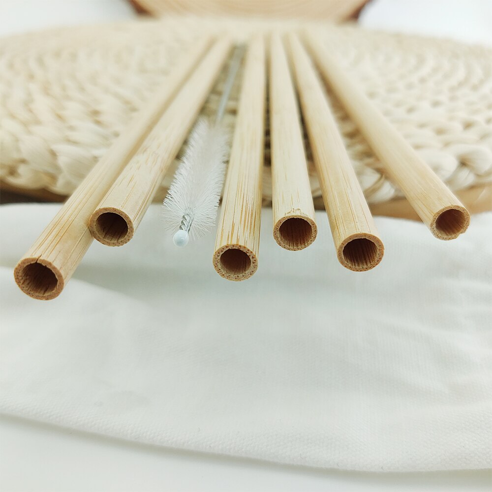 7Pcs/Set Natural Bamboo Straw Reusable Drinking St... – Grandado