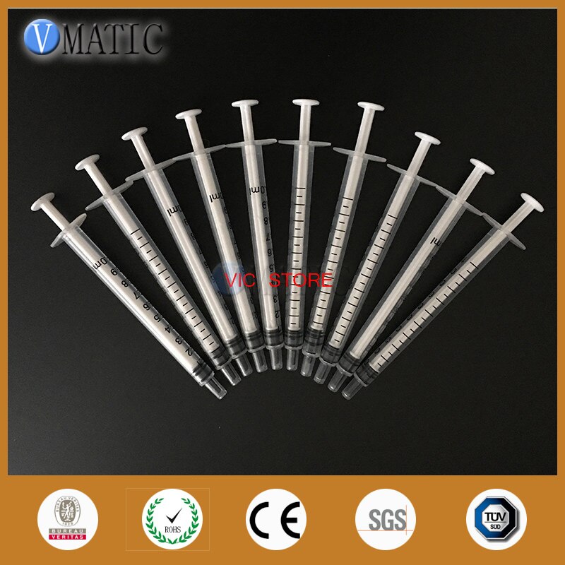 10 Sets Dispensing Plastic Manual Syringes 1cc/ml ... – Grandado