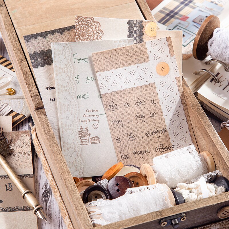 Retro Kant Memo Paper Hollow Creatieve Collage Scr... – Grandado