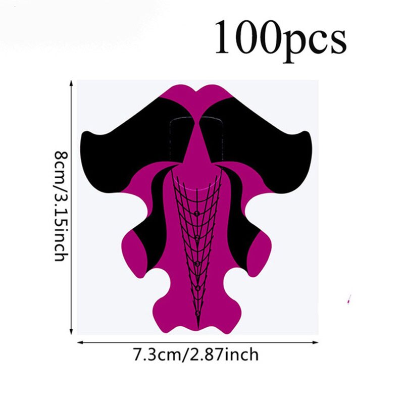 BQAN Fish Shape Nail Forms Nail Art French Acrylic... – Grandado