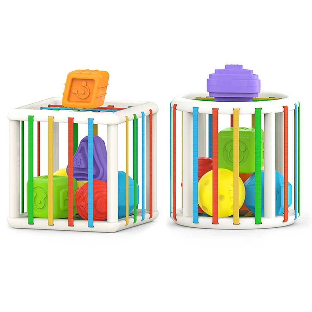 Baby Activity Cube Baby Blocks Shape Color Sorter ... – Grandado