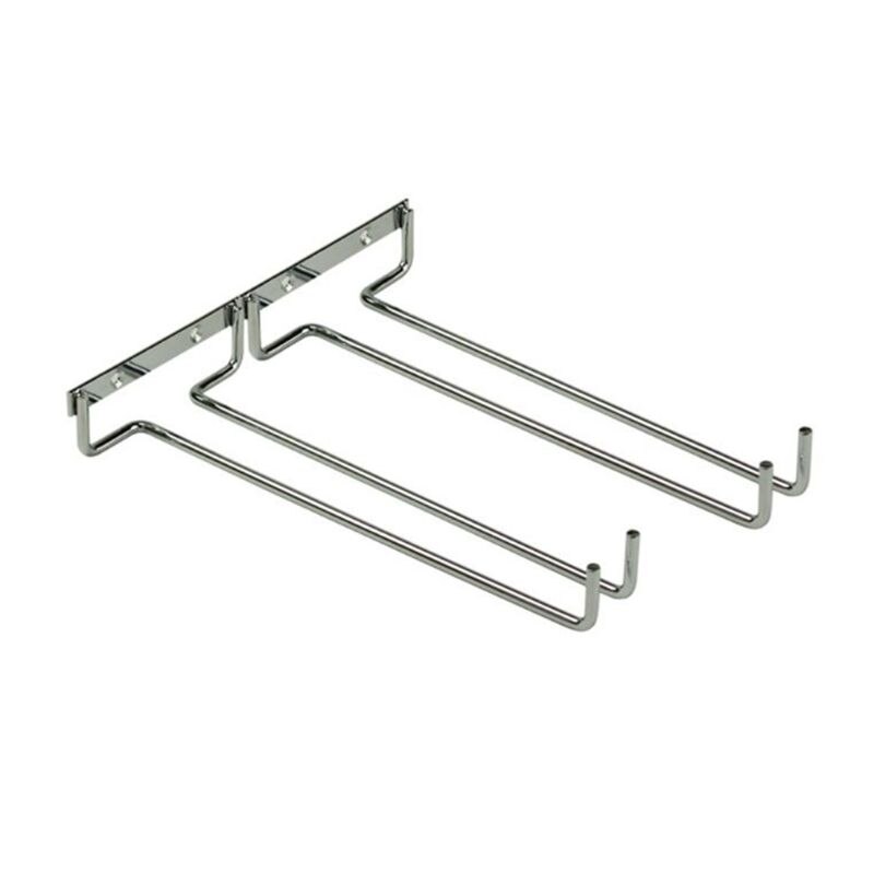 Unilateral Side 2 Row Hanging Wine Glass Holder In... – Vicedeal