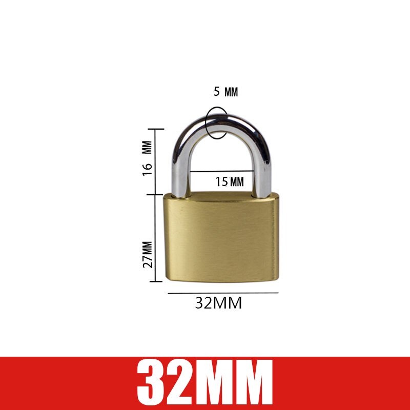 Stainless Steel Padlock Wolf Head Brass Lock Small... – Grandado