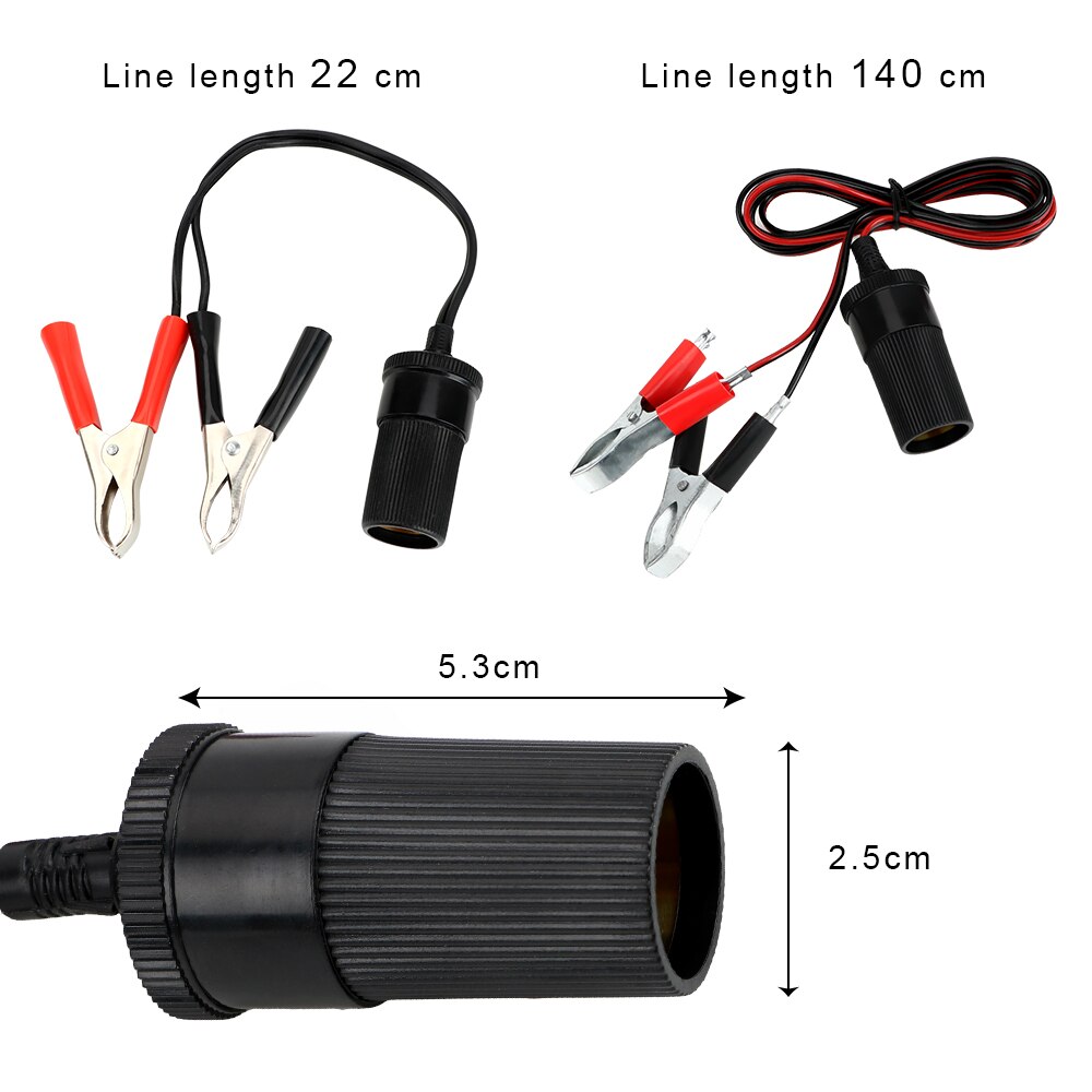 FORAUTO 12V Car Battery Clip Socket Power Adapter ... – Grandado