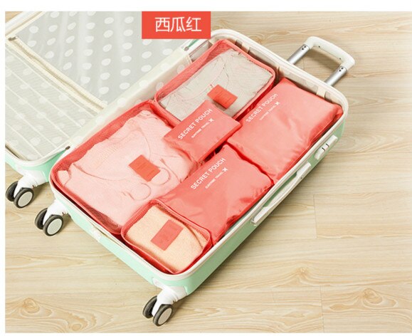 6 PCS Travel Bag Set For Clothes Tidy Organizer Wa... – Grandado