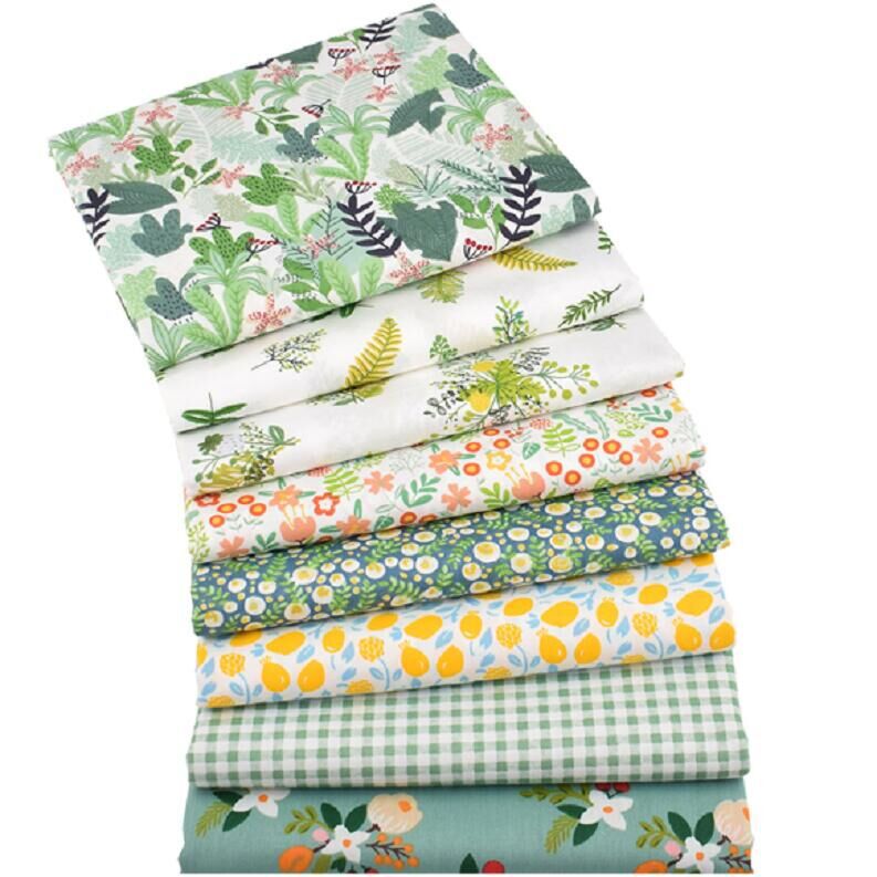 8PCS All Cotton Twill Printed Fabric DIY Hand Patc... – Grandado