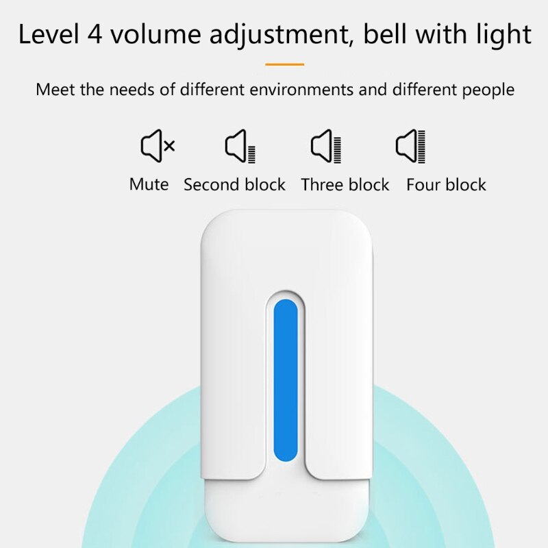 Wireless Doorbell Waterproof Door Bell Self-Genera... – Vicedeal