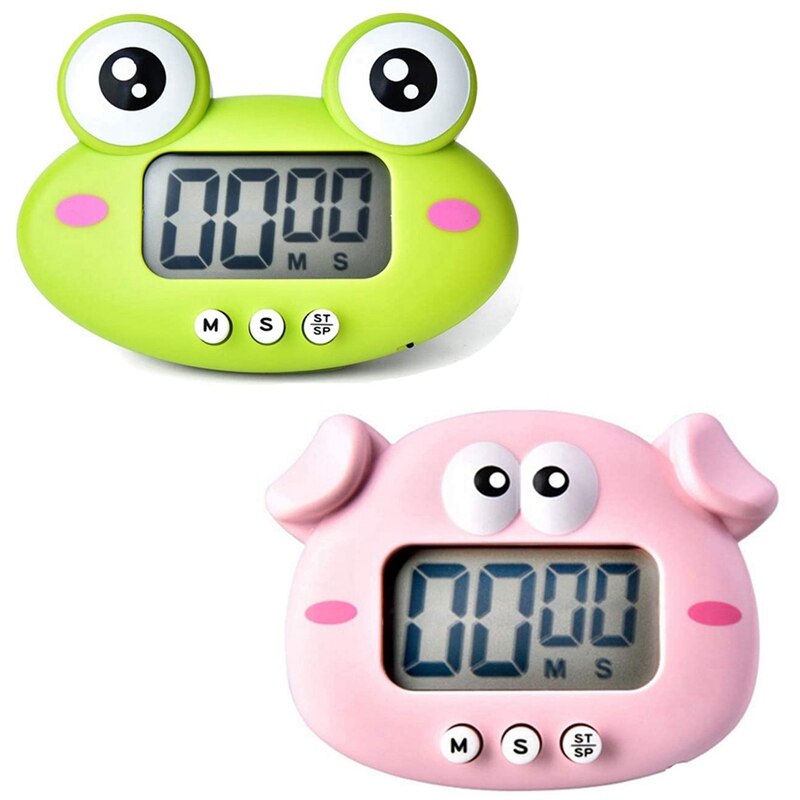 Keuken Timer 2 Stuks, Leuke Cartoon Dier Countdown... – Vicedeal