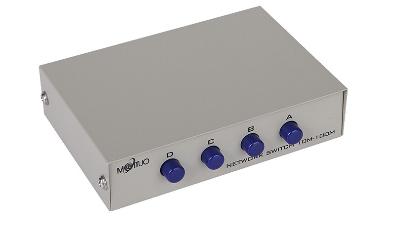 4 Port Network Sharing Switch Manual RJ45 RJ-45 Et... – Vicedeal