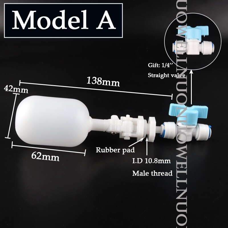 1/4'' OD Tube Adjustable Mini Float Ball Valve Aut... – Grandado