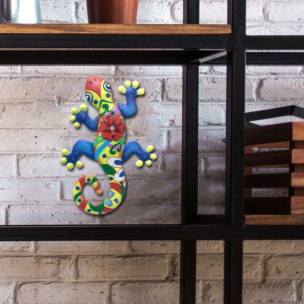 Iron Art Gecko Ornaments Outdoor Metal Lizard Art ... – Grandado