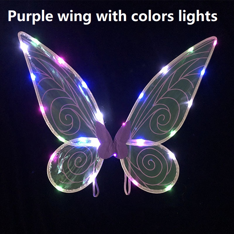 Diy led-lys glød fe vinger prinsesse kle seg ut en... – Vicedeal