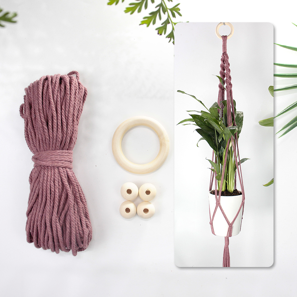 Breiplant Hangmand Macrame Kit met Tutorial voor B... – Vicedeal