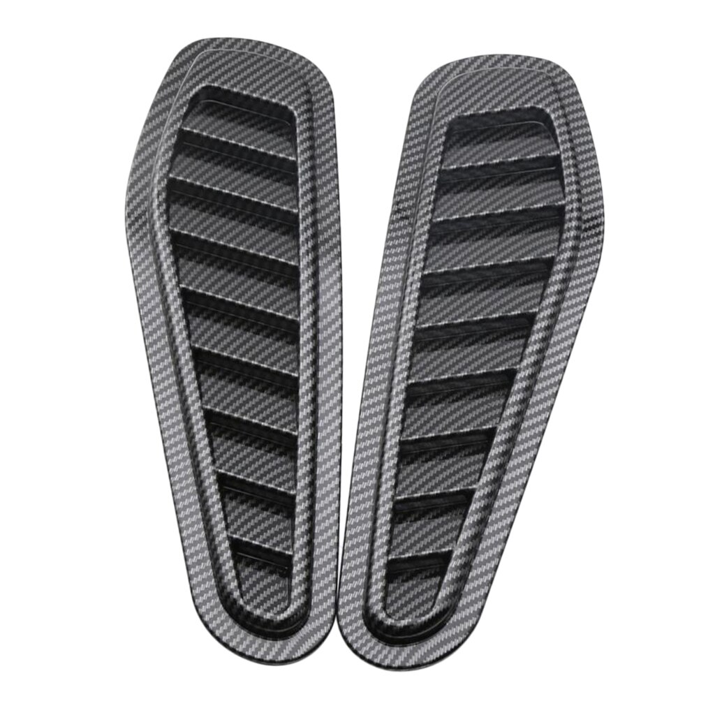 ABS Carbon Fiber Look Hood Engine Vent Grille Gril... – Vicedeal