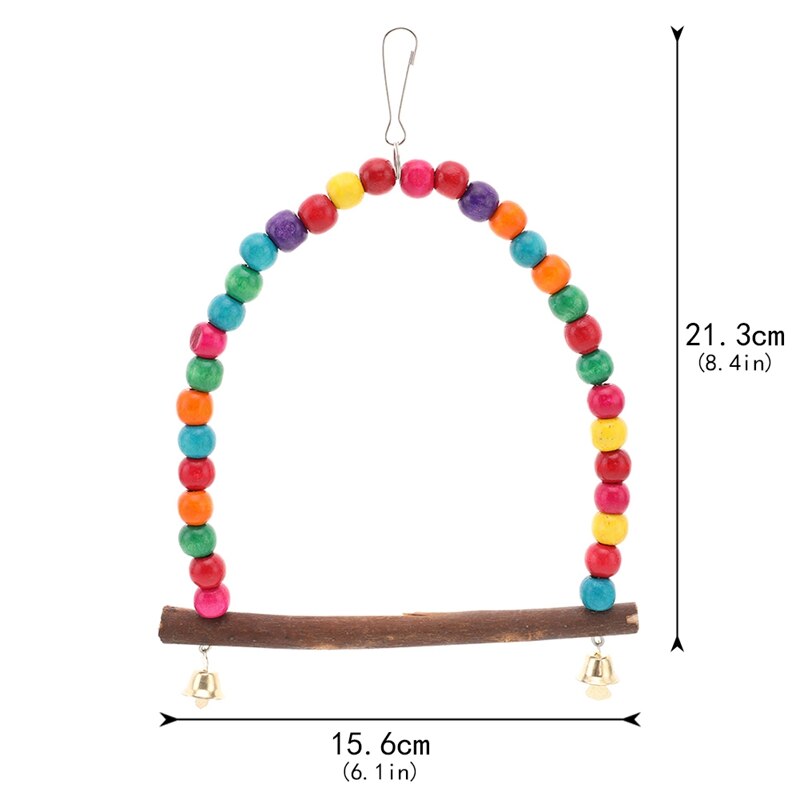 Natural Wooden Parrots Swing Toy Birds Perch Hangi... – Grandado