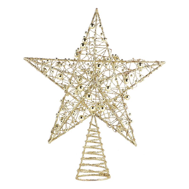 1PC Iron Star Tree Topper Glitter Star Christmas T... – Grandado