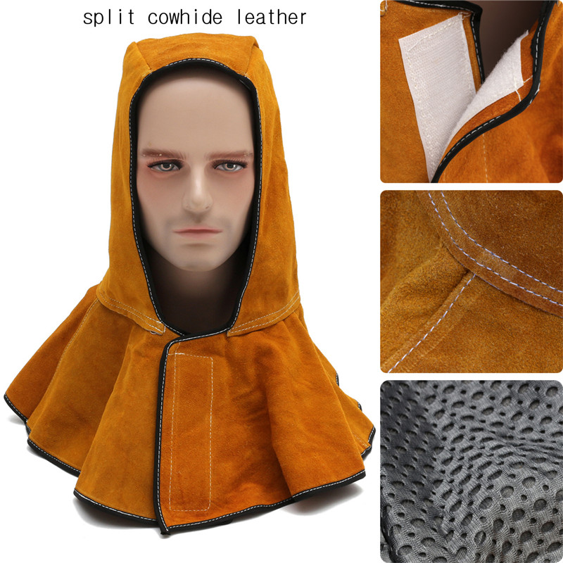 60cm Leder Schweißen Haube Helm Maske Protector Ka... – Vicedeal