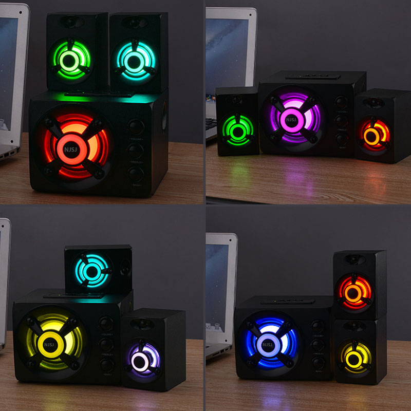 NJSJ-Altavoces de ordenador con Subwoofer, sistema... – Grandado