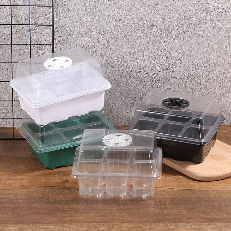 6 Cells Hole Plant Seeds Grow Box gardening hydrop... – Vicedeal