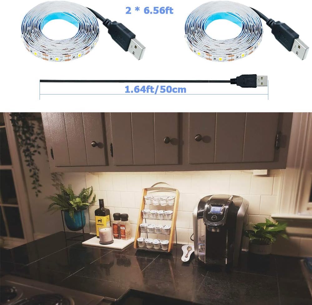 DC 5V USB LED Strip 2835 Putih Hangat Led Strip Ca... – Grandado